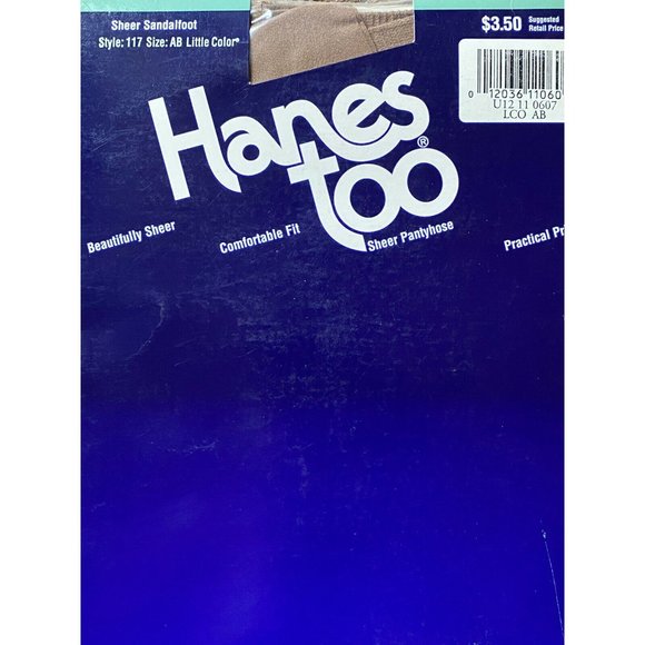 Hanes | Intimates & Sleepwear | Hanes Too Sheer Sandalfoot Size Ab ...